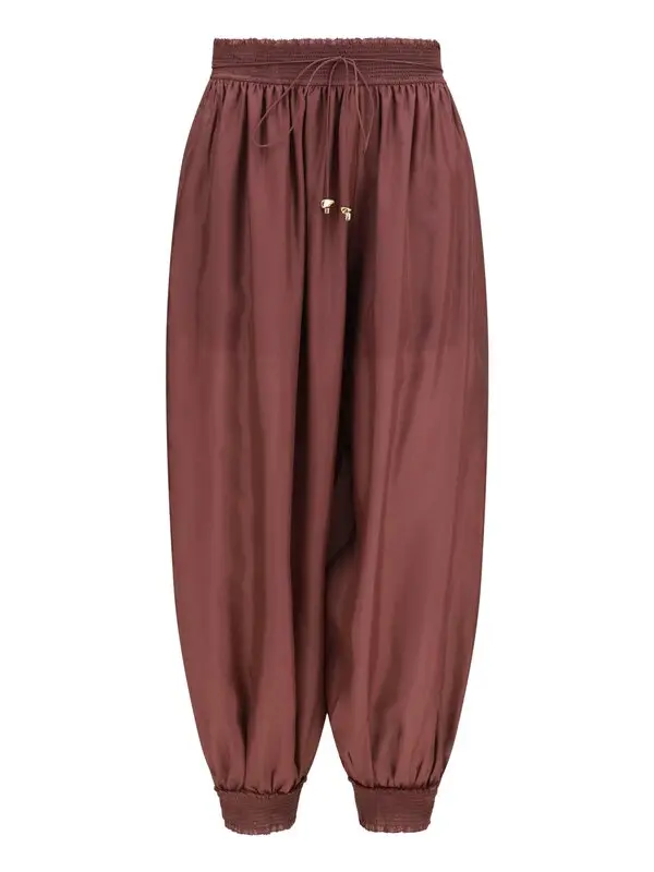 Zimmermann Aster Harem Pants - Bordeaux