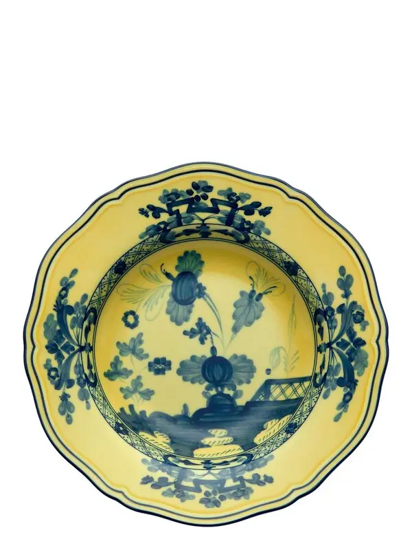 GINORI 1735 Oriente Italiano Collection Porcelain Dinner Plate - Yellow
