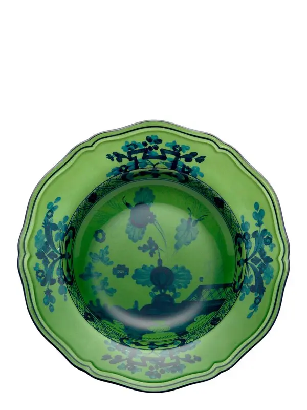 GINORI 1735 Oriente Italiano Collection Porcelain Dinner Plate - Green