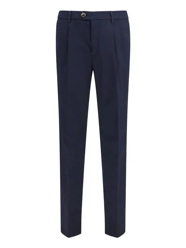 Brunello Cucinelli Cotton Blend Chino Pants - Black