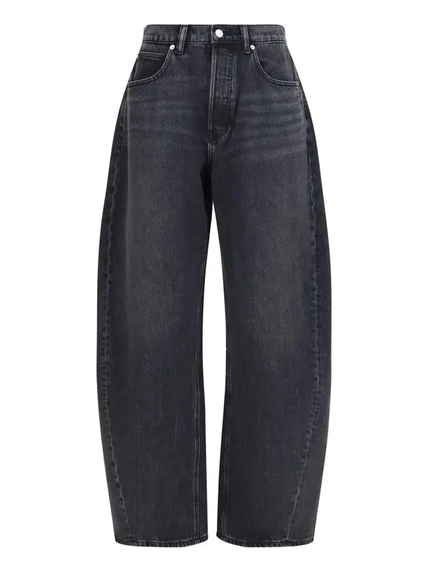 Alexander Wang Crystal Embellished Balloon Jeans - Black