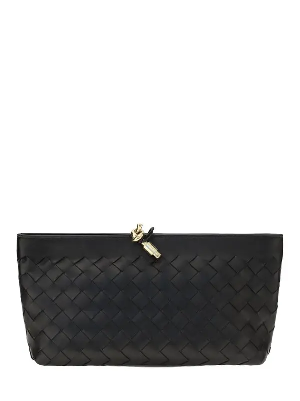 Bottega Veneta Knot Intrecciato Pouch - Black