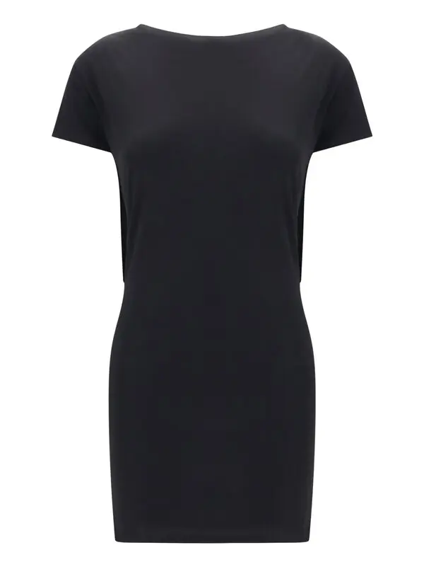 Jacquemus Mistral Dress In Viscose Jersey - Black