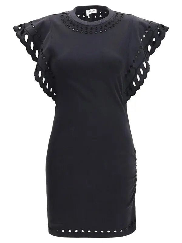MARANT ETOILE Marant Étoile Orlane Broderie Anglaise Dress - Black