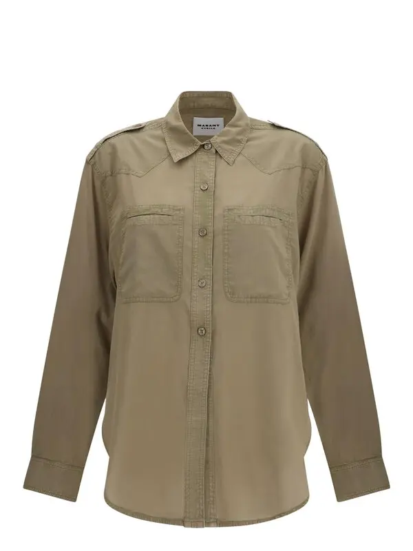 MARANT ETOILE Marant Étoile Valiane Shirt - Khaki