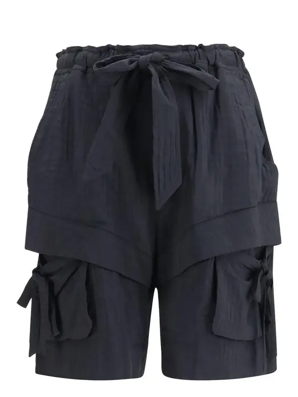 MARANT ETOILE Marant Étoile Viscose And Cotton Shorts With Drawstring Waist - Black