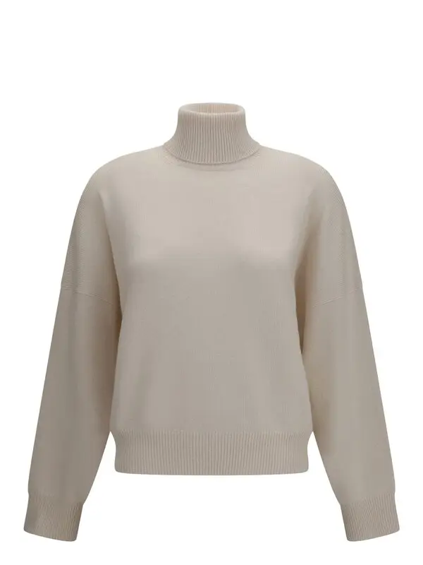 Brunello Cucinelli Cashmere Turtleneck Sweater - Cream