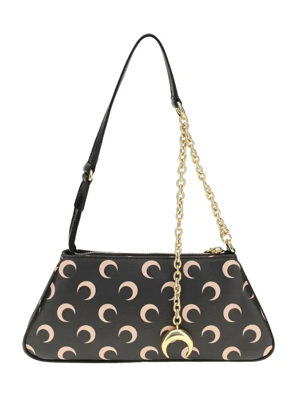 MARINE SERRE Crescent Moon Motif Shoulder Bag - Multicolour