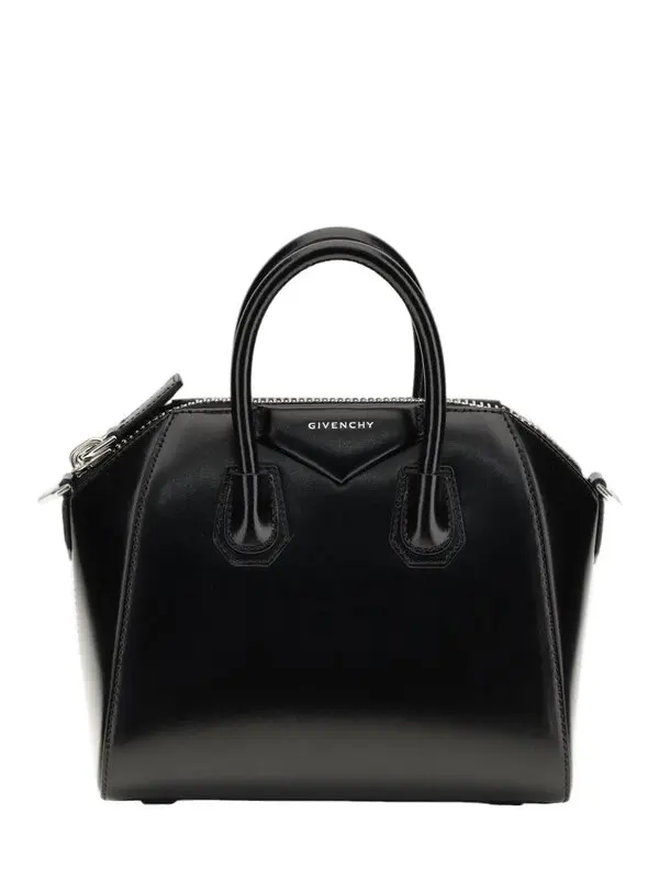 Givenchy Antigona Mini Handbag In Box Leather - Black