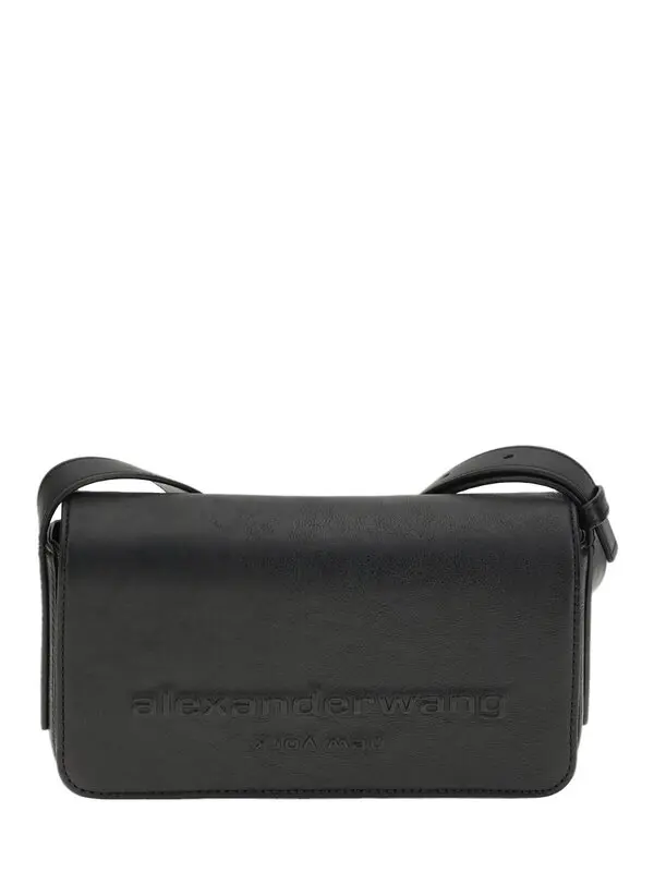 Alexander Wang Leather Shoulder Bag - Black