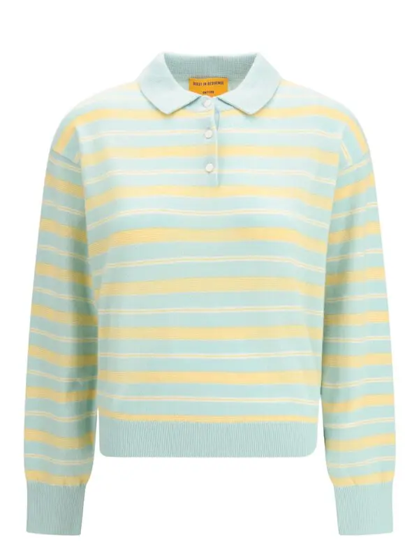 Guest In Residence Collegiate Stripe Polo - Multicolour