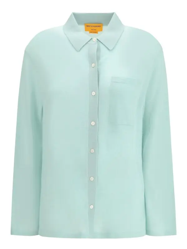 Guest In Residence Cashmere Showtime Shirt - Light Blue