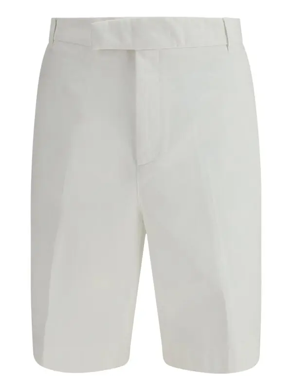 Thom Browne Typewriter Cloth Utility Chino Shorts - White