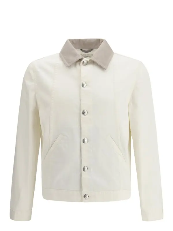 Brunello Cucinelli Cotton Denim Jacket - White