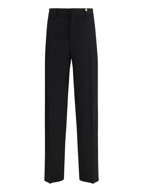 Versace Formal Wool Pants - Black