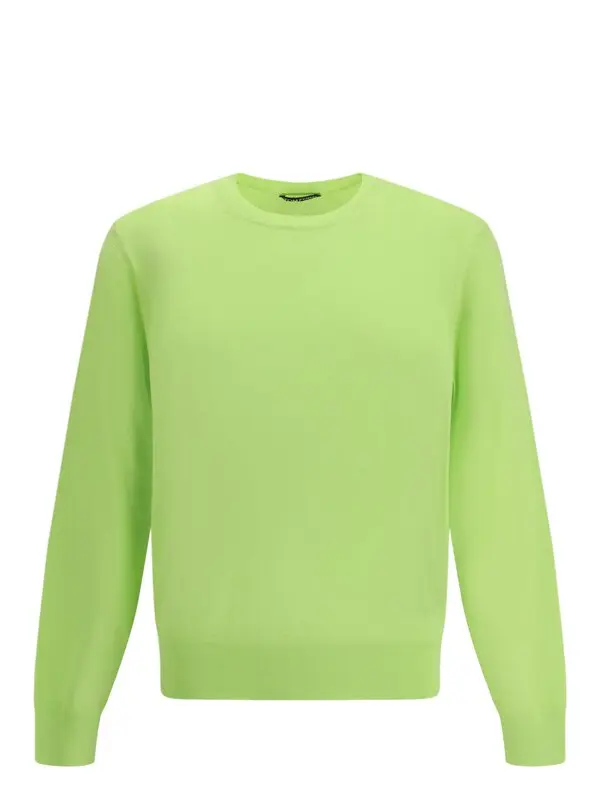 TOM FORD Long-sleeved Crew Neck Sweater - Green