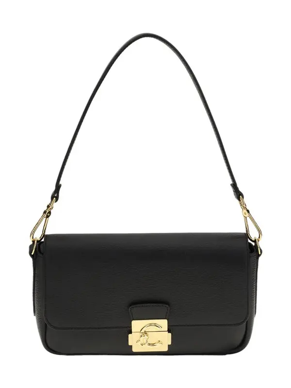 COCCINELLE Large C-me Lock Shoulder Bag - Black