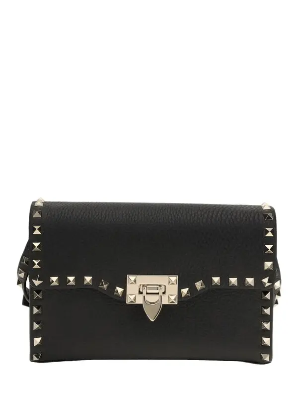 Valentino Garavani Small Rockstud Shoulder Bag - Black