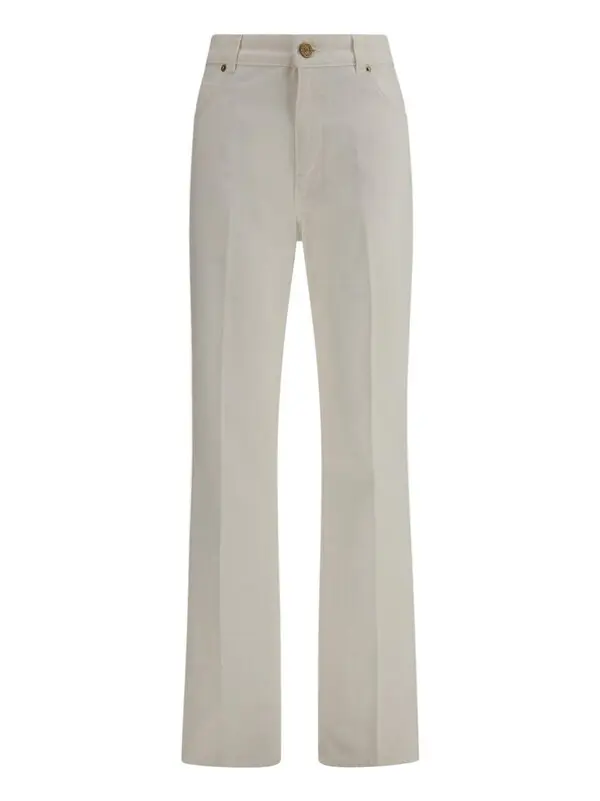 Balmain Straight-leg Denim Jeans - White
