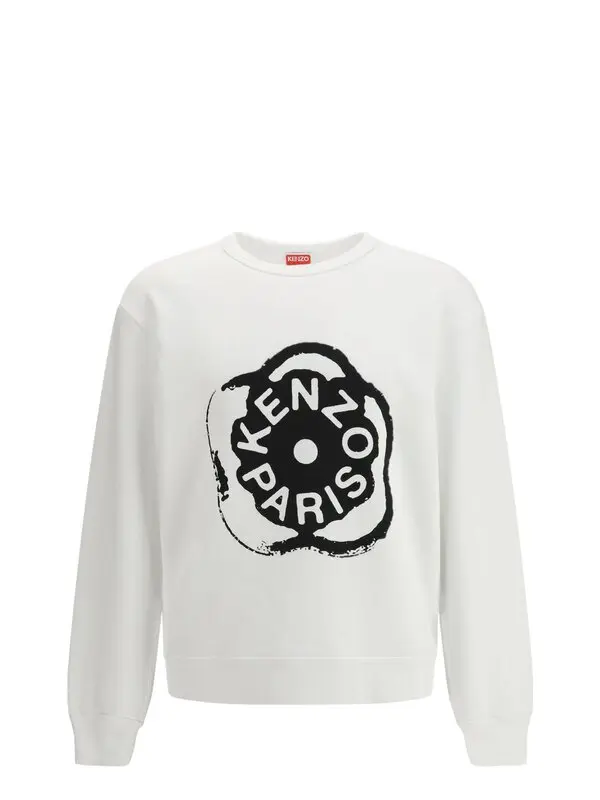 Kenzo Boke Flower 2.0 Cotton Sweatshirt - White
