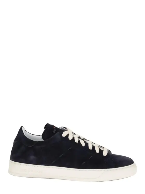Kiton Suede Lace-up Sneakers - Blue