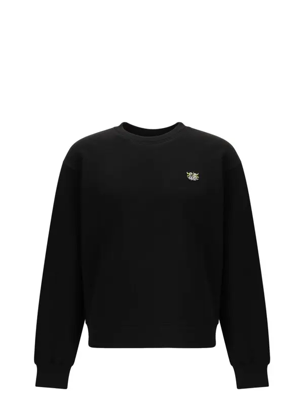 Kenzo Cotton Sweatshirt With Wild Tiger Embroidery - Black