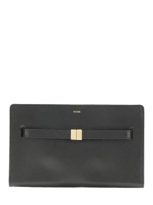 TOTEME Belted Leather Crossbody Bag - Black