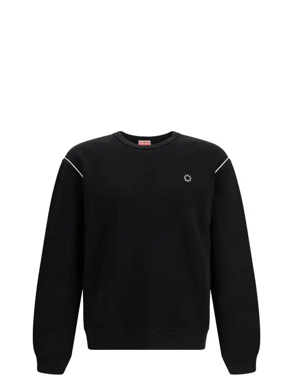 Kenzo Embroidered Cotton Sweatshirt - Black