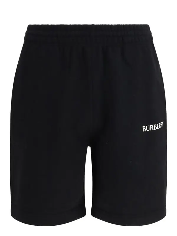 Burberry Cotton Sports Shorts - Black