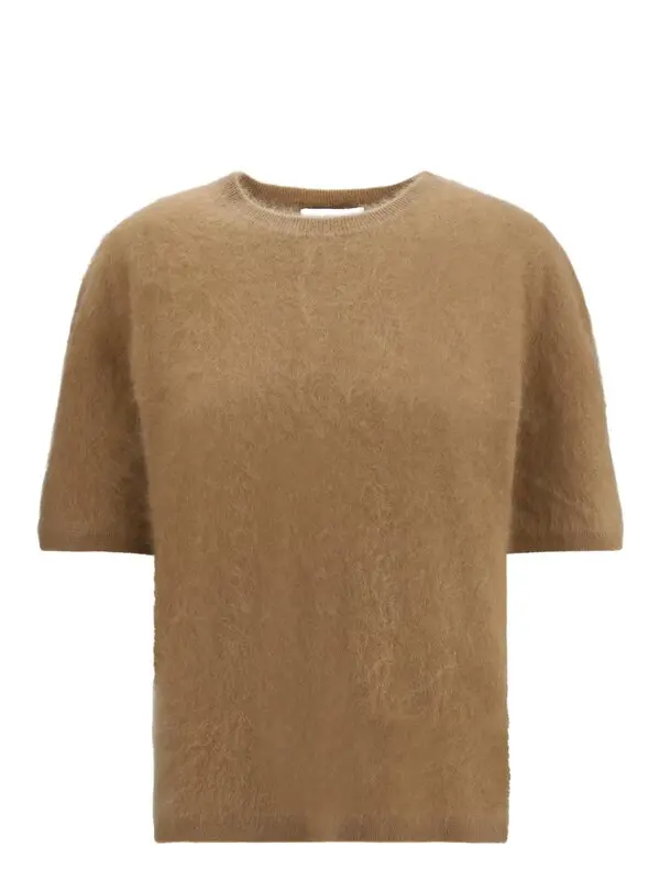 LISA YANG Maren Brushed Cashmere Sweater - Brown