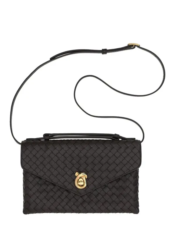 Bottega Veneta Knot Lock Shoulder Bag - Brown