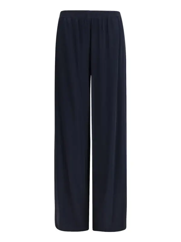 Fabiana Filippi Viscose-blend High-rise Straight Leg Trousers - Blue