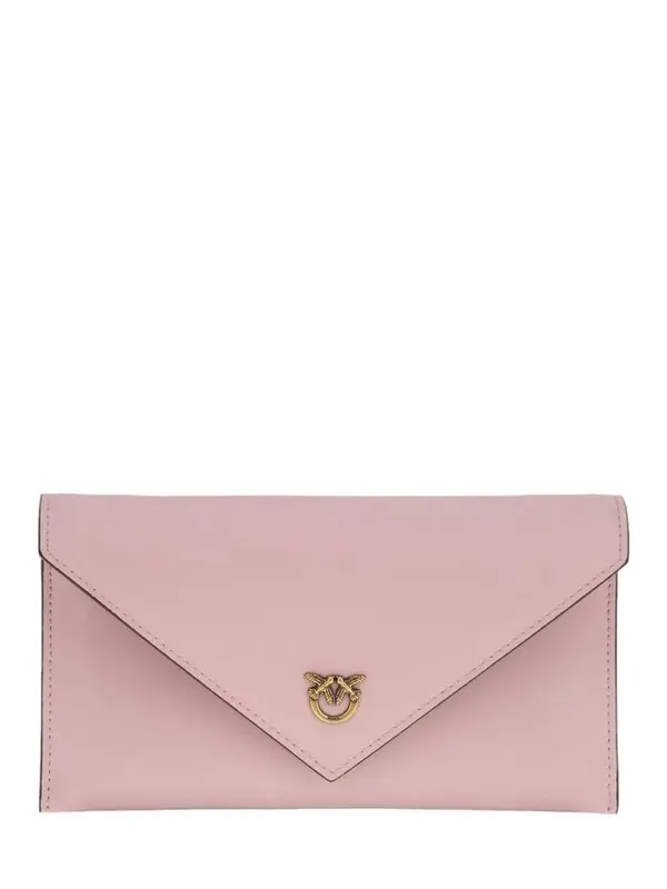 Pinko Love Birds Logo Mini Clutch Bag - Pink