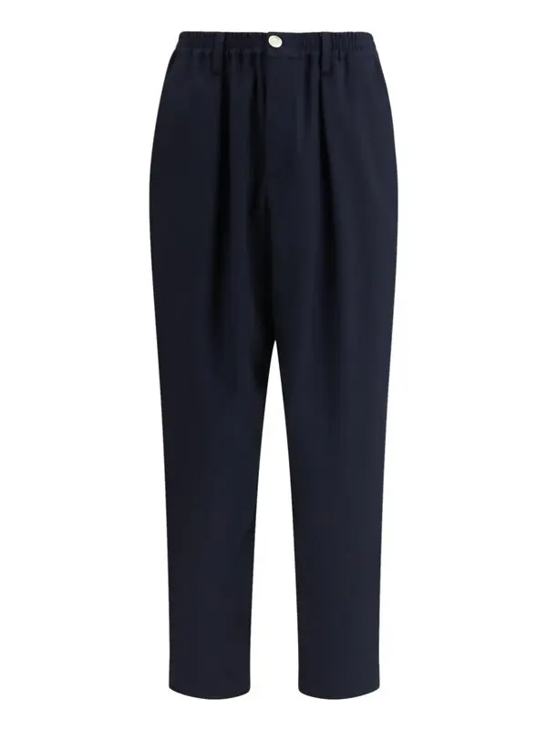 Marni Merino Wool Tailored Trousers - Blue
