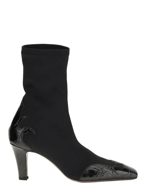 Paris Texas Belle Western Ankle Boots - Black