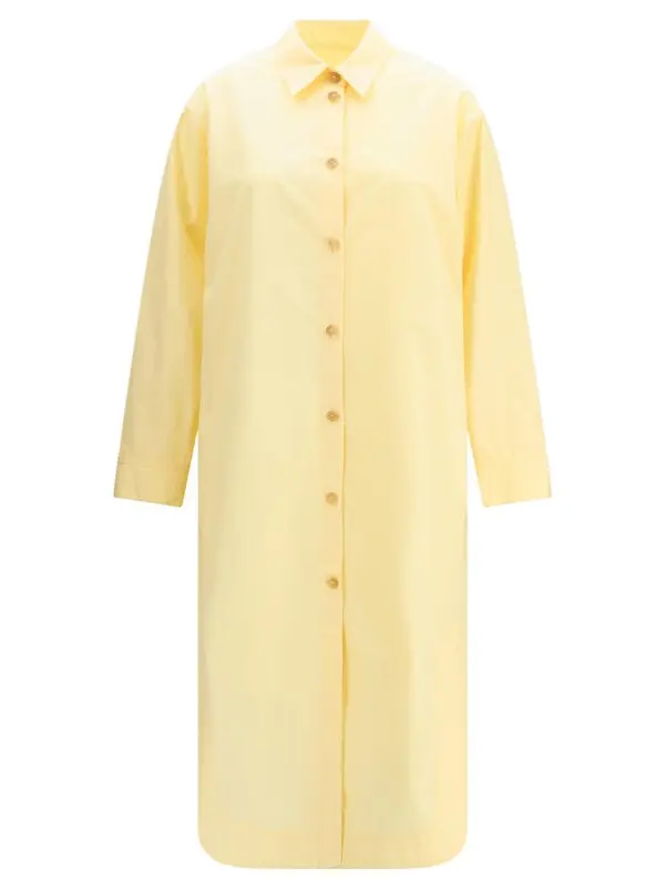 Khaite Gloria Shirt Dress - Yellow