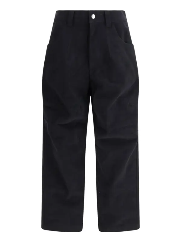 MARANT ETOILE Opalyna Wide-leg Cotton Twill Pants - Black