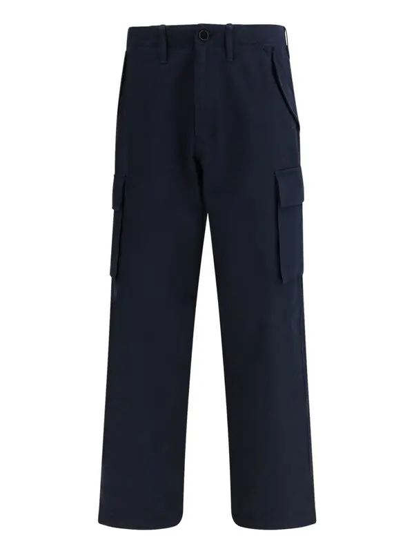 Burberry Cotton Cargo Pants - Blue