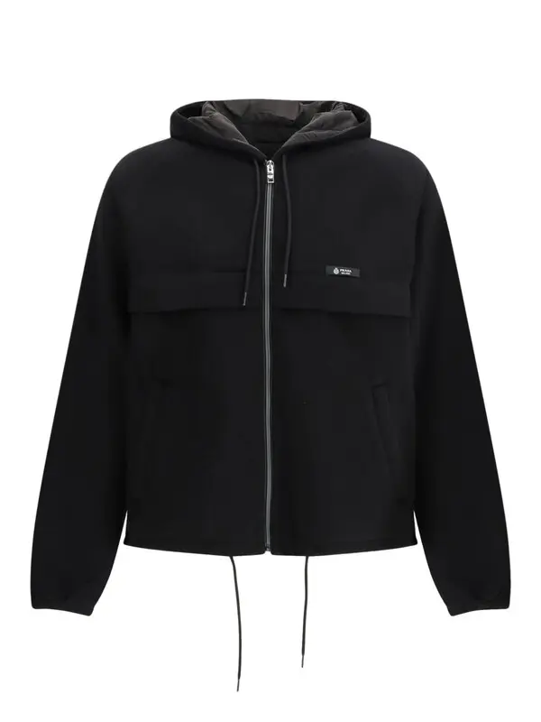 Prada Technical Hooded Blouson - Black