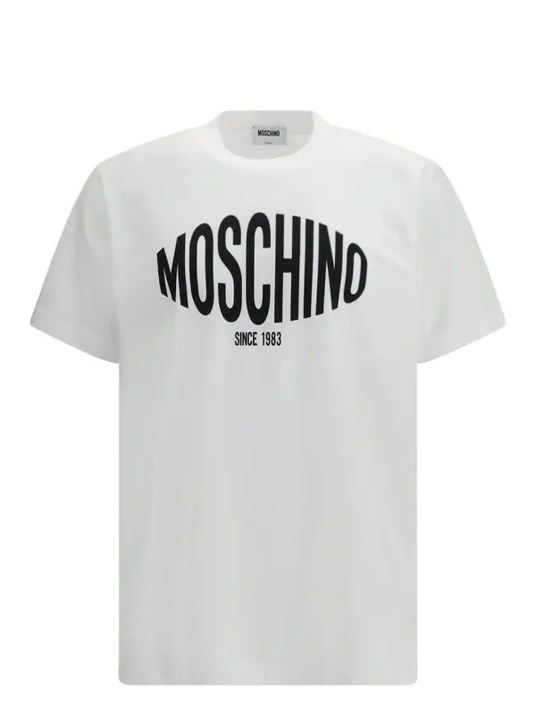 Moschino Logo Printed T-shirt - White