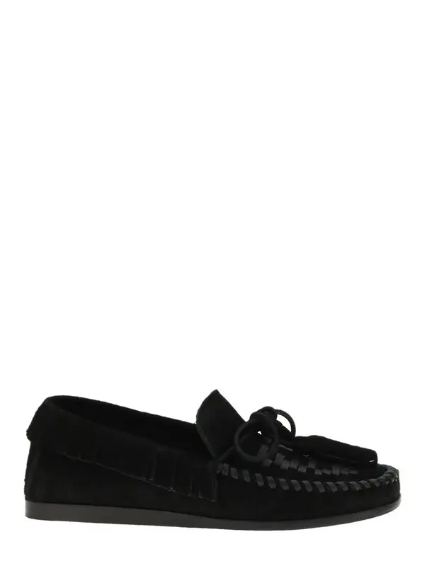 Isabel Marant Étoile Suede Fitza Loafers - Black