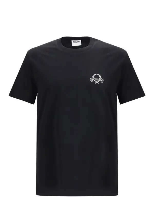 Moschino Laurel Crown Logo T-hirt - Black