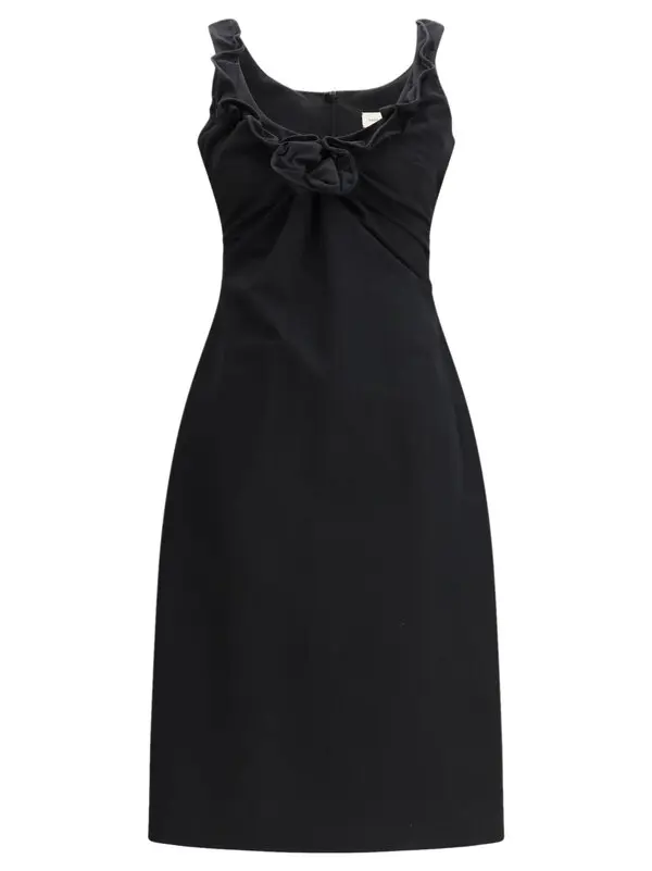 Magda Butrym Sleeveless Draped Neckline Dress - Black
