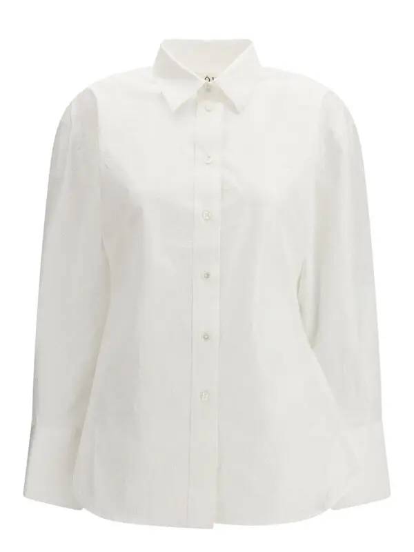 RÓHE Shaped Cotton Poplin Shirt - White