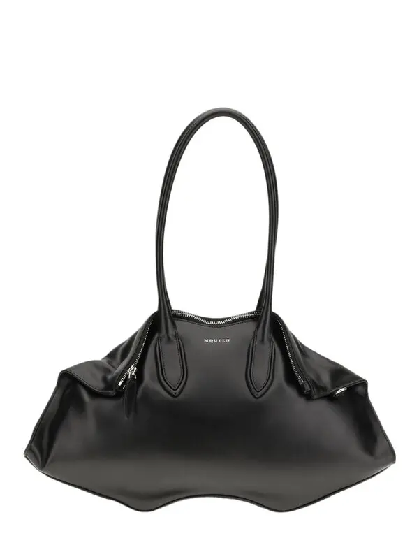 Alexander McQueen Manta Shoulder Bag - Black