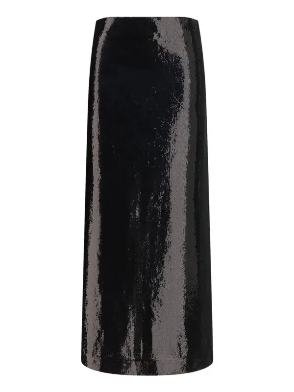 TOTEME Sequin Embellished Skirt - Black