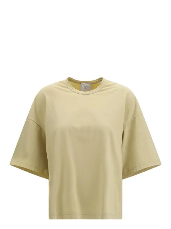 FORTE_FORTE Oversized Cotton Jersey T-shirt - Beige