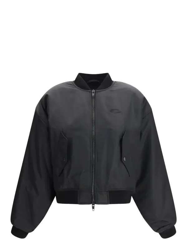 Balenciaga Technical Satinated Polyamide Bomber Jacket - Black