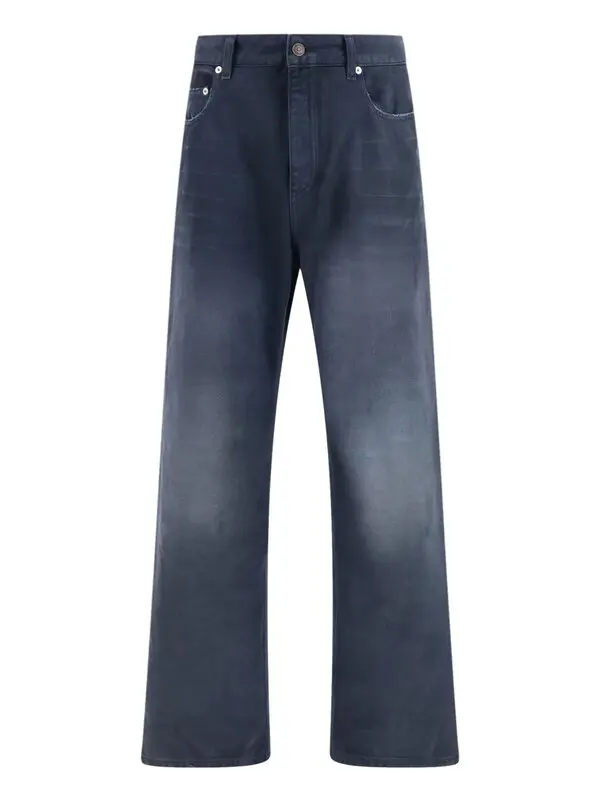 Balenciaga Wide-leg Denim Jeans - Blue