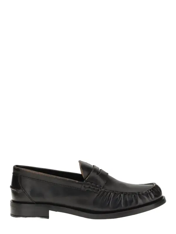 Prada Leather Loafers - Black